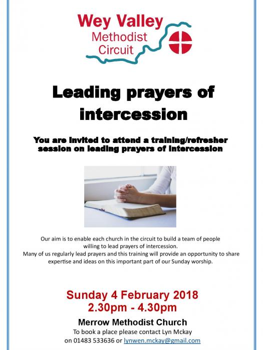 Wey Valley Methodist Circuit | Leading Prayers of Intercession Training