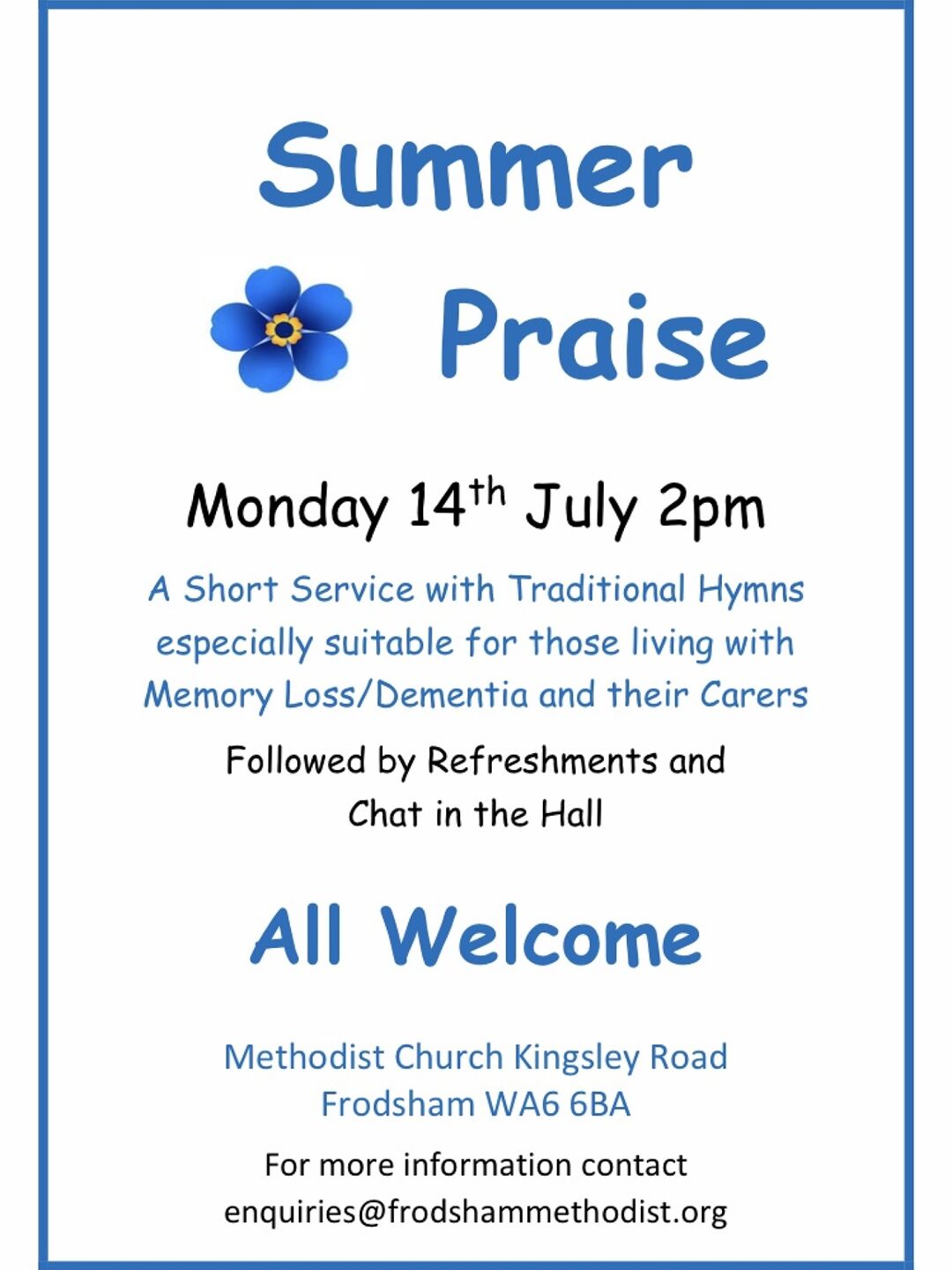 North Cheshire Methodist Circuit | Summer Praise 14th July